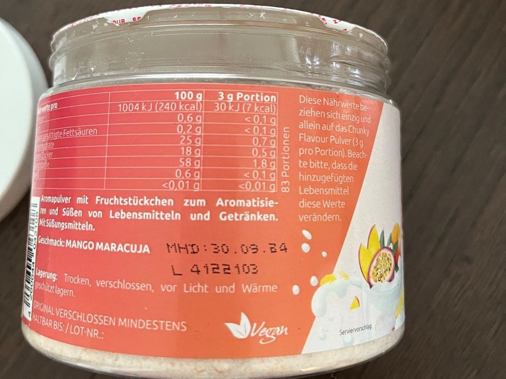 Chunky Flavour Mango Maracuja | Kaufen auf Ricardo