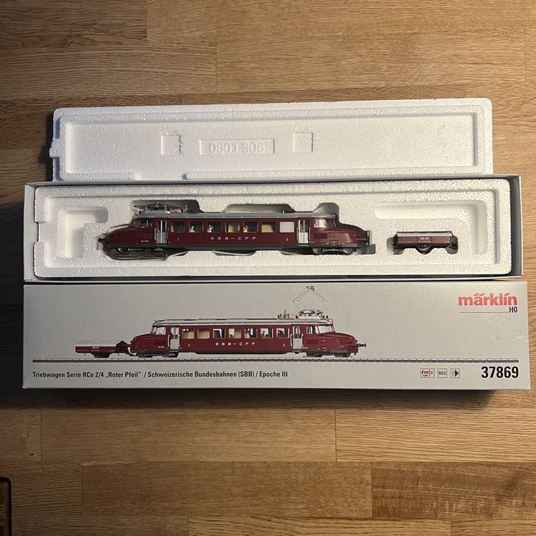 Märklin 37869 Triebwagen Serie RCe 2/4 Roter Pfeil SBB (Neu (gemäss ...