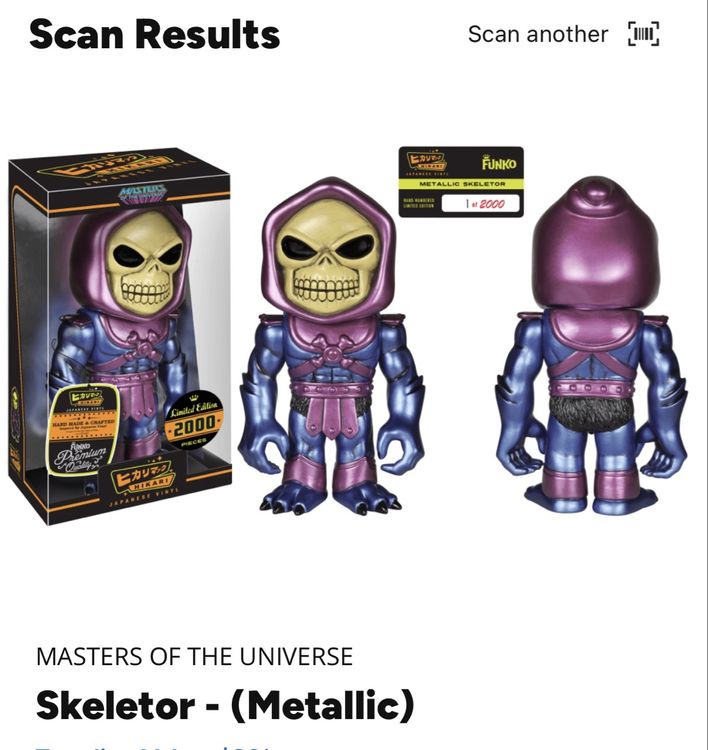 MOTU Skeletor Hikari Metallic Vinyl Figure LE 2000 Funko Pop | Kaufen ...