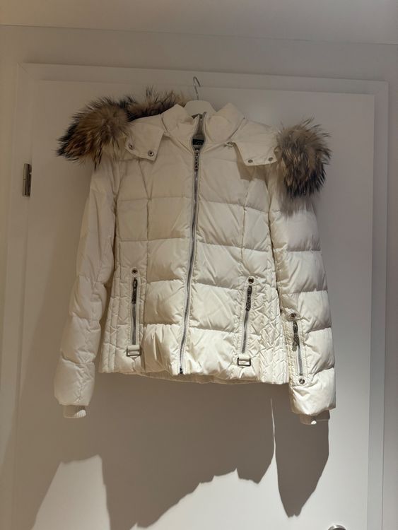 Vintage Bogner - white ski jacket with real fox fur collar | Kaufen auf ...