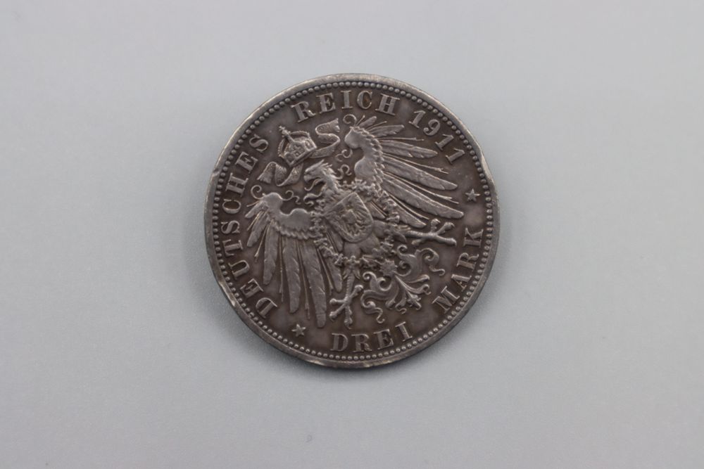 Rare - 3 Mark Deutsches Reich 1911 Wilhelm II Preussen | Kaufen auf Ricardo
