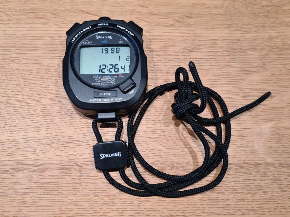 Original Vintage Retro SPALDING Basketball Stoppuhr von 1998 (Gebraucht ...