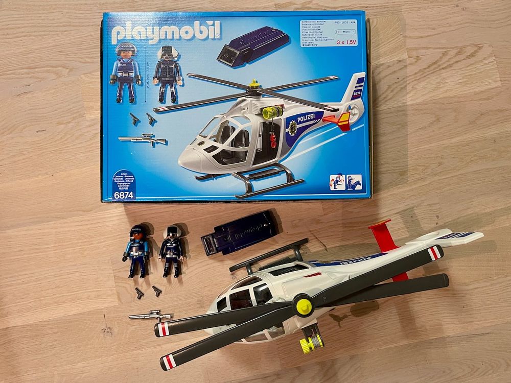 Playmobil City Action Cooler Polizei-Helikopter (6874) (Gebraucht) in ...