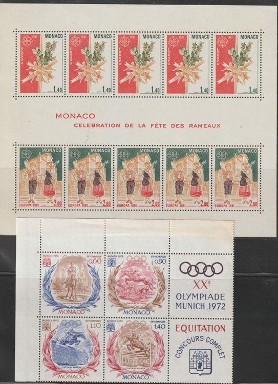 Monaco - Collection de timbres, thèmes variés (Neu und originalverpackt ...