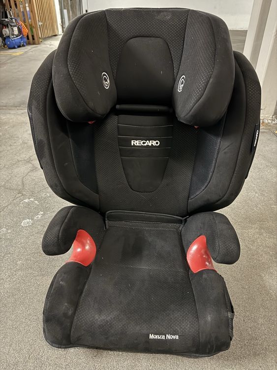 RECARO Monza Nova Kindersitz schwarz/rot gut erhalten (Gebraucht) in ...