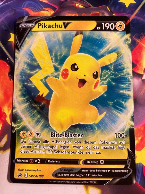 Pokemonkarte Pikachu V SWSH198 (Neu (gemäss Beschreibung)) in Stadel ...
