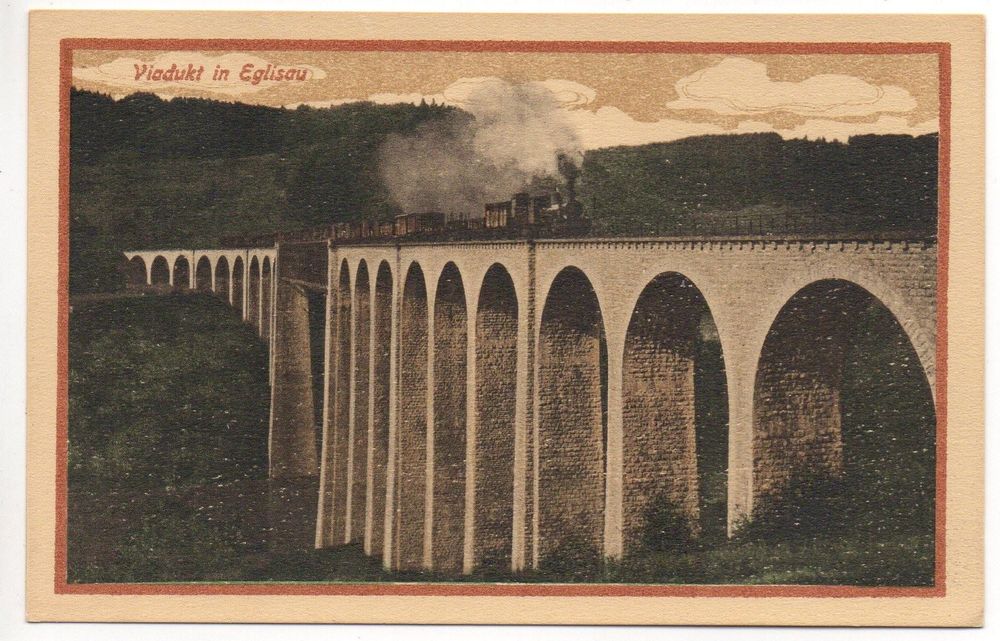 EGLISAU Viadukt mit dampfender Bahn (Neu (gemäss Beschreibung)) in Jona ...