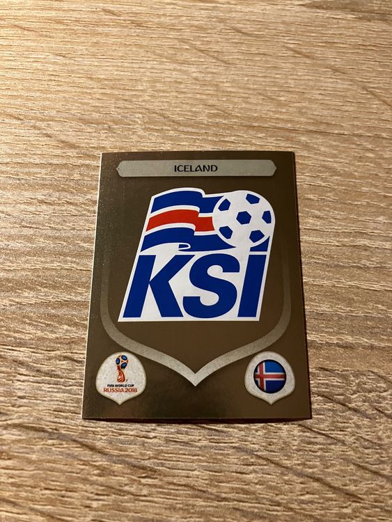 Panini WM 2018 Gold Edition Swiss Wappen Iceland Nr 292 (Neu (gemäss ...
