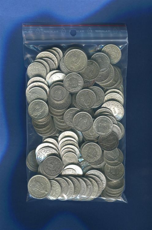 1 kg Silbergeld 1/2 Fr. + 1 Fr. + 2 Fr. (Gebraucht) in Rüthi (Rheintal) für CHF 499 – mit ...