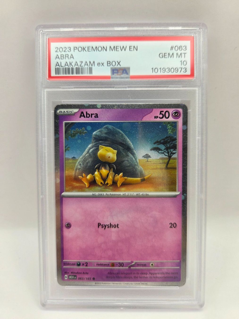POKÉMON 151 PROMO 💫 ABRA 💫 PSA 10 (Neu und originalverpackt) in Lachen ...