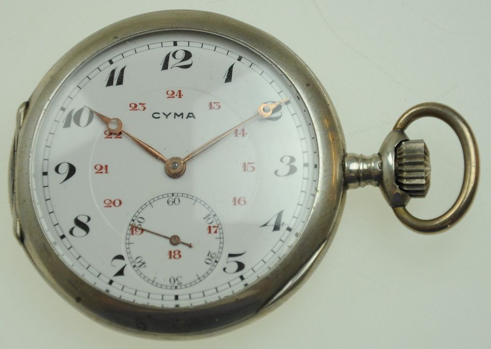 CYMA Taschenuhr aus Silber, läuft | Kaufen auf Ricardo