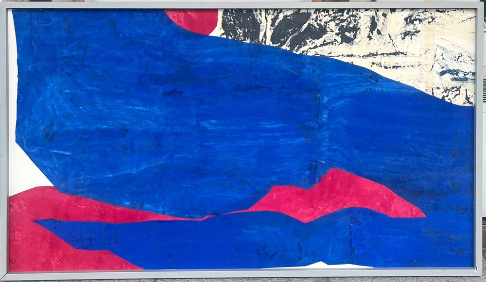 Fridel Sondereggel (1910-?) Grosse Kollage Mischtechnik (Gebraucht) in ...