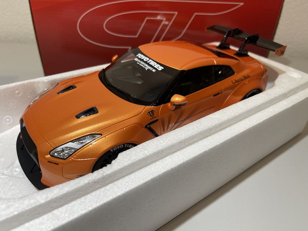 1:18 GT Spirit Nissan GT-R 35 Liberty Walk LB-Work orange | Kaufen auf ...