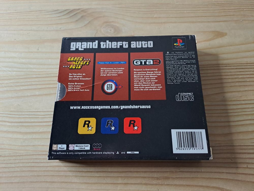 GTA Grand Theft Auto Collector's Edition 1 2 London 1969 PS1 (Gebraucht ...