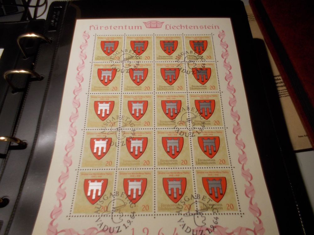 Bogensatz Liechtenstein ET-o 1964, Wappen (Gebraucht) in Niederwil AG für CHF 4.2 – mit ...