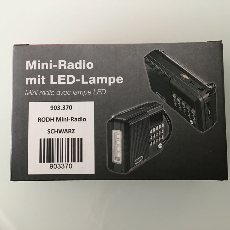 Mini - Radio mit LED - Lampe / NEU (Neu und originalverpackt) in Riehen ...