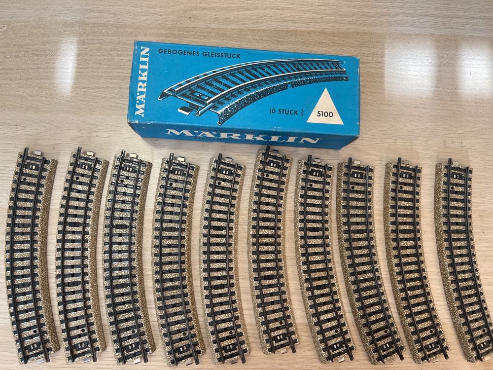 Märklin 10 x 5100 gebogenes gleis M H0 (1) | Kaufen auf Ricardo