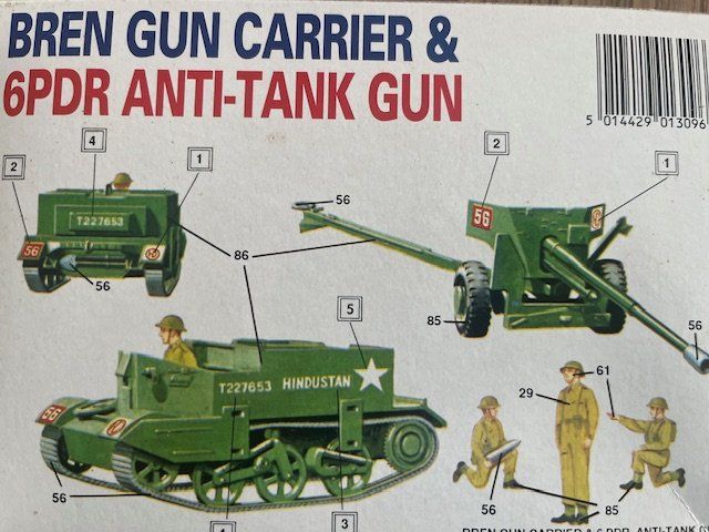 Airfix Bren Gun Carrier & 6PDR Anti-Tank Gun, 1:72, Neu (Neu und ...