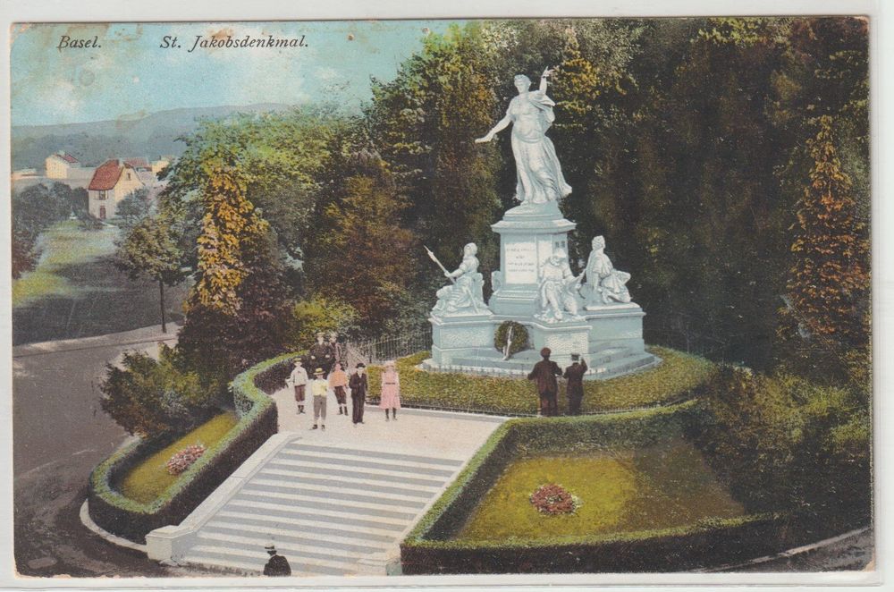 KARTE BASEL, ST JAKOBSDENKMAL, ZIRKULIERT | Kaufen auf Ricardo