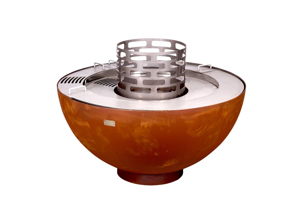 Feuer- und Grillkugel " FIREBALL PRO 100", gerostet (Neu und ...