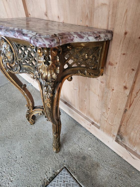 Antike Barock Konsole mit Marmor Um 1770 | Kaufen auf Ricardo