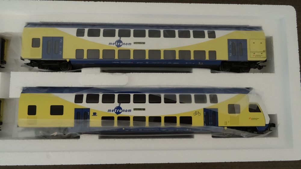 Märklin 43475, Doppelstockwagen- Set, Metronom, LNVG, NEU | Kaufen auf ...