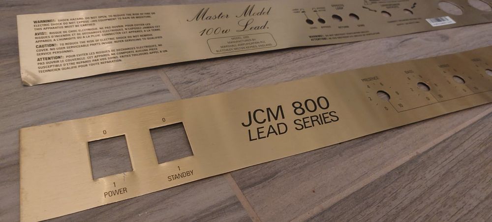 Marshall faceplate / panel plate (front & back) (Gebraucht) in Liestal ...