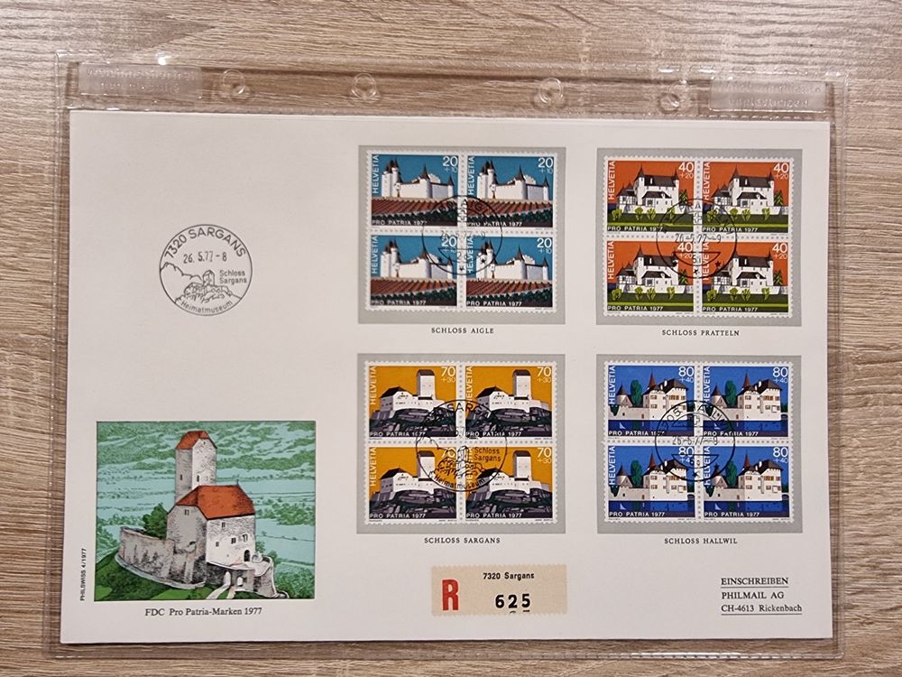 1 Gross-FDC 26.5.77 - Schweizer Schlösser - Pro Patria (Gebraucht) in ...