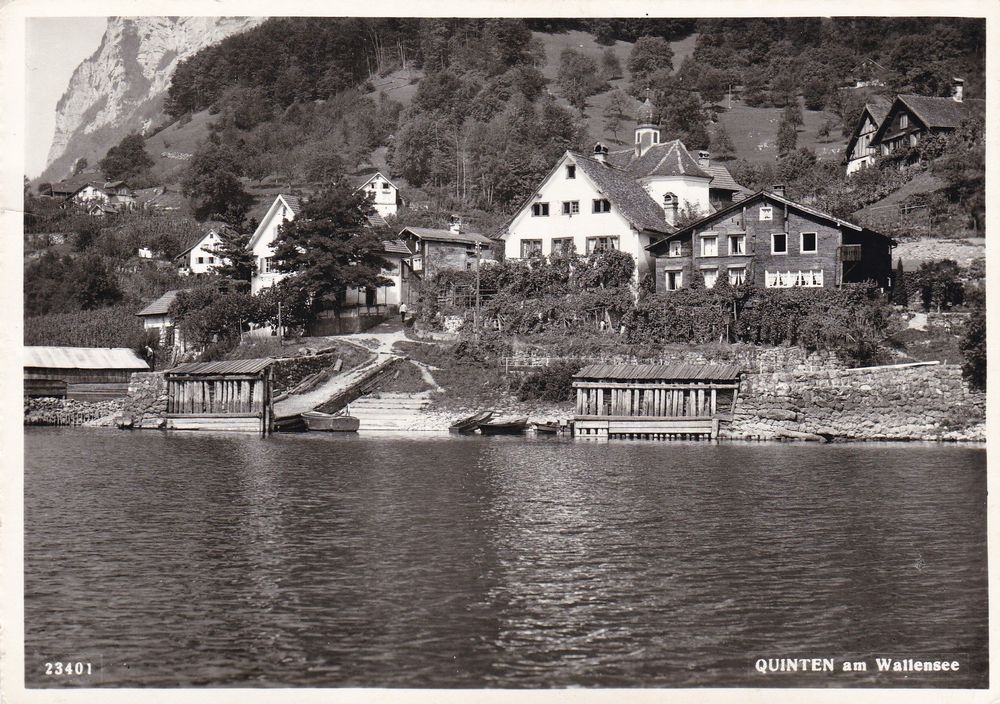 QUINTEN am Wallensee. Karte gelaufen. | Kaufen auf Ricardo
