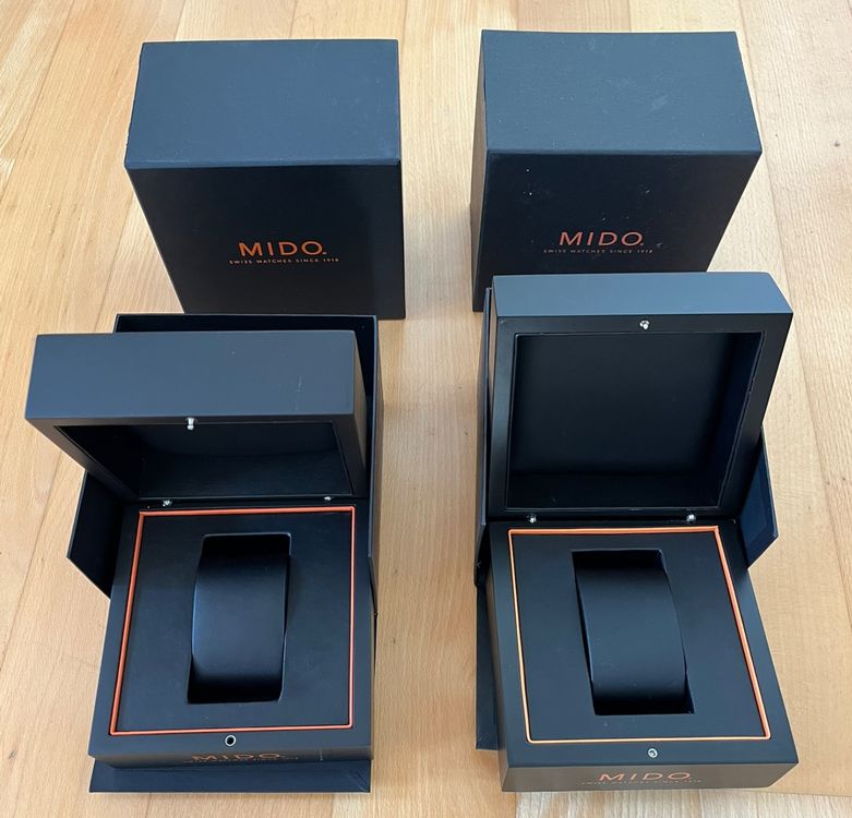 2 luxuriöse Uhrenboxen "Mido" (Neu (gemäss Beschreibung)) in ...
