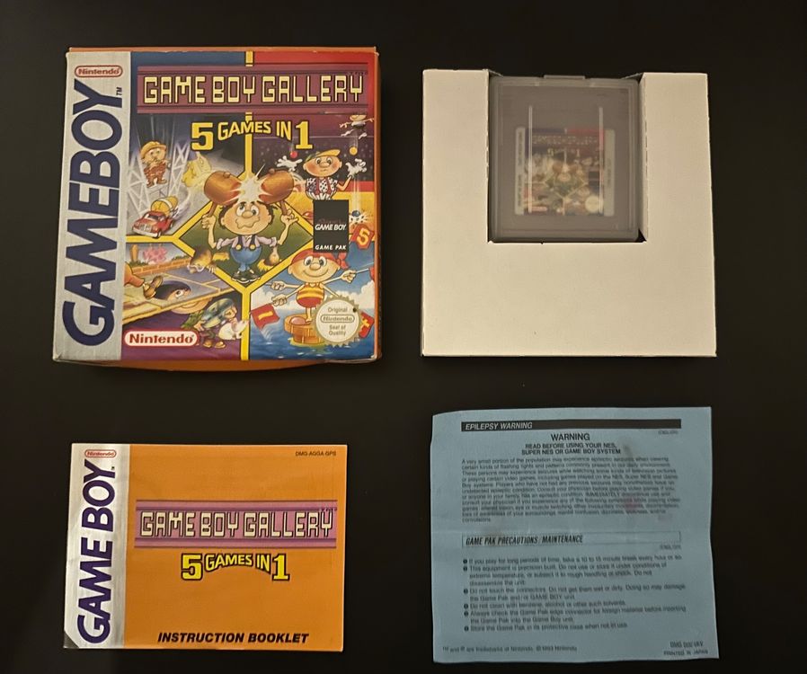 Nintendo Game Boy Gallery 5 Games in 1 mit OVP (Gebraucht) in Brittnau ...