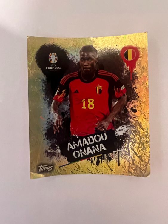 Topps EURO 2024 BEL 3 Amadou Onana Gold | Kaufen auf Ricardo