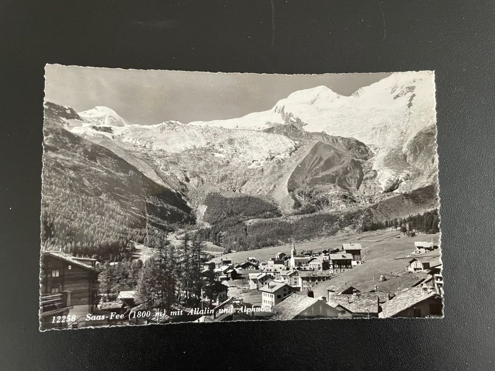 AK VS Saas-Fee mit Allalin und Alphubel (Gebraucht) in Thal für CHF 3 – mit Lieferung auf ...