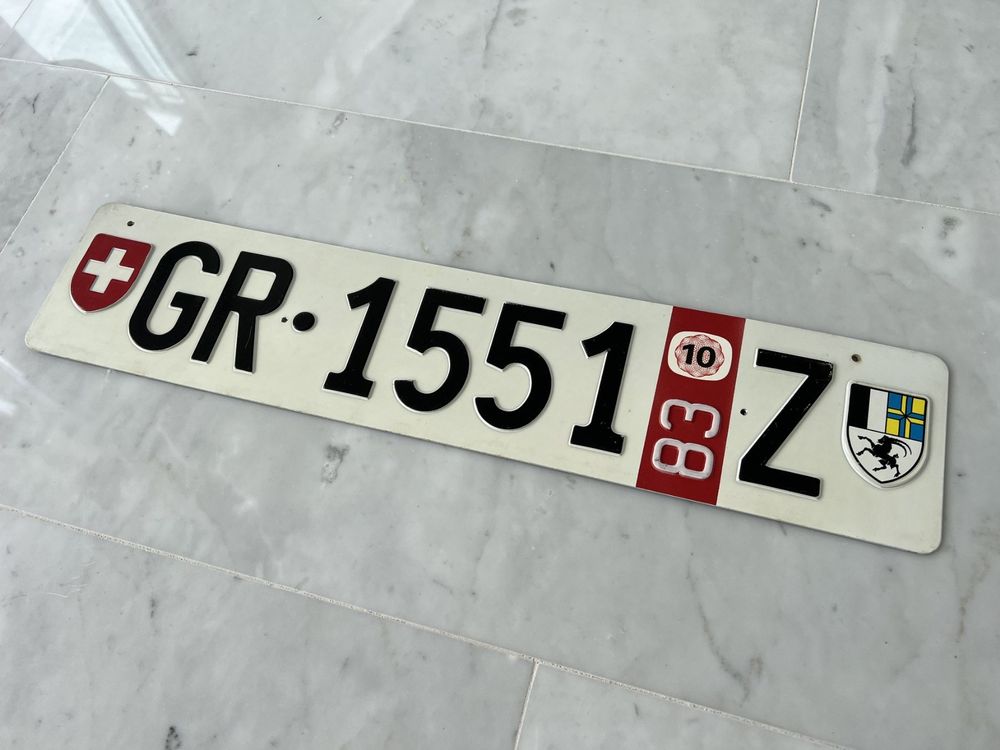 Autonummer Temporär Z für Sammler - Kanton Graubünden - 1983 | Kaufen ...