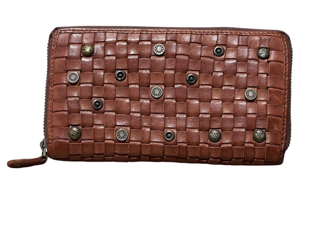 HARBOUR PORTEMONNAIE ECHT LEDER BRAUN NIETEN HINGUCKER | Kaufen auf Ricardo