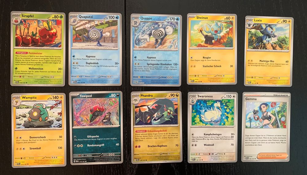 Pokémon-Karten (TWM/DE) | 10er Set | Neu (Neu (gemäss Beschreibung)) in ...