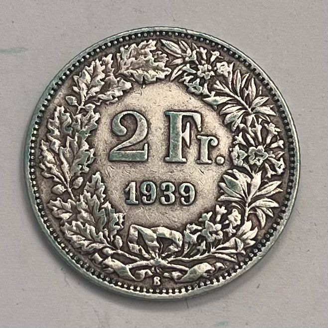 2 Franken 1939 (Gebraucht) in Herrliberg für CHF 7 – mit Lieferung auf Ricardo kaufen