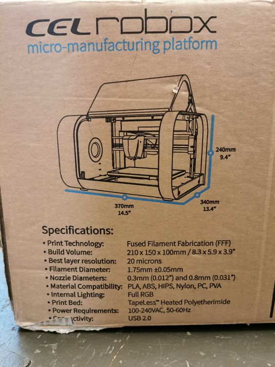 Imprimante 3D Robox dual, à deux buses (D'occasion) à La Place (Ayent ...