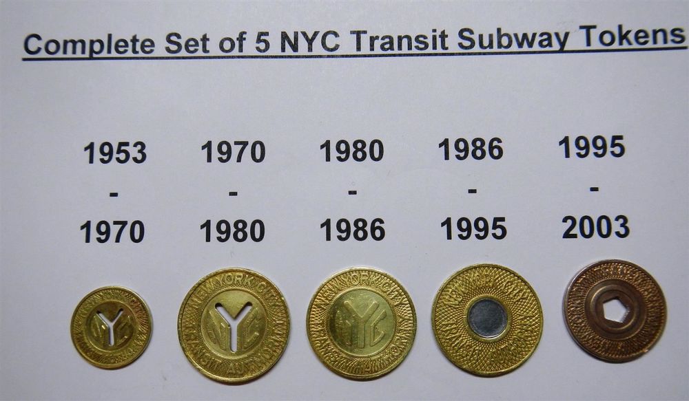 Compl. Set of NYC Transit Subway Tokens | Kaufen auf Ricardo