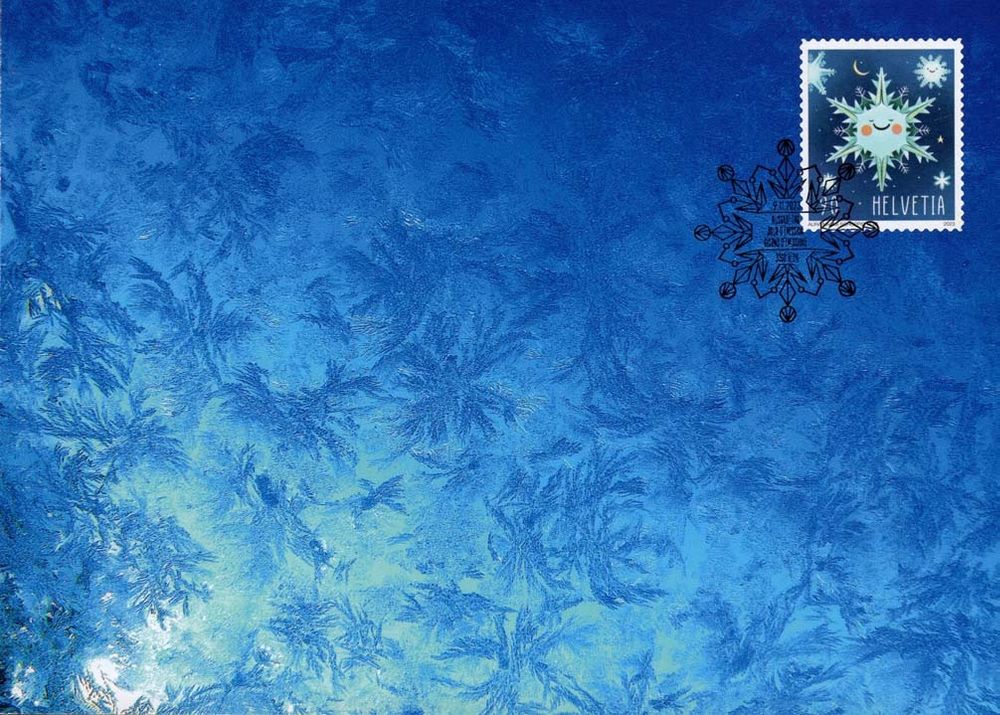 Maximumkarte Weihnachten 2023 - Schneekristall | Kaufen auf Ricardo