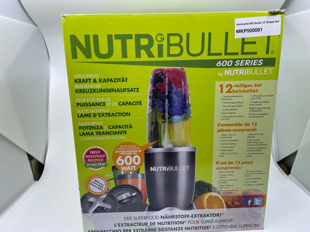 Nutribullet 600 Series 12 Teiliges Set (Neu und originalverpackt) in ...