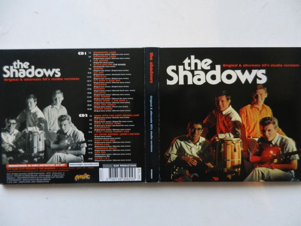 The Shadows - Original & Alternate 60's Studio vers. 2 CD's (Neu ...