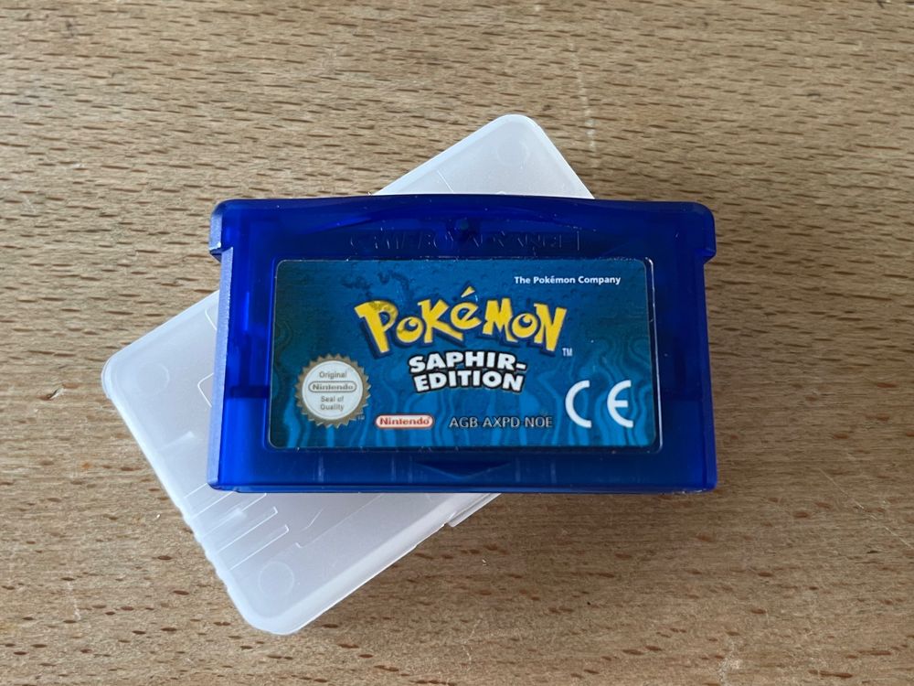Pokémon Saphir Edition, DE, neue Batterie, Game Boy Advance (Gebraucht ...