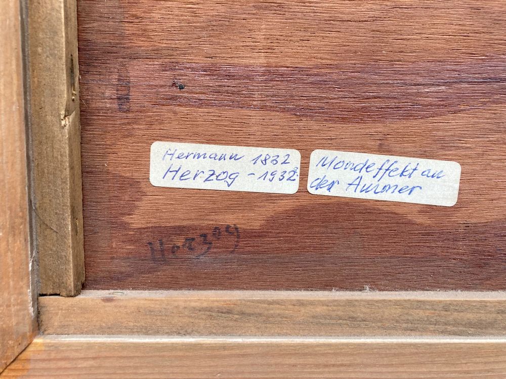 Original Gemälde Hermann HERZOG 1831-1932 ?, signiert Herzog | Kaufen auf Ricardo