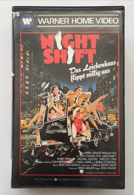 VHS - Night Shift (USA 1982) mit Michael Keaton - Warner (Gebraucht) in ...