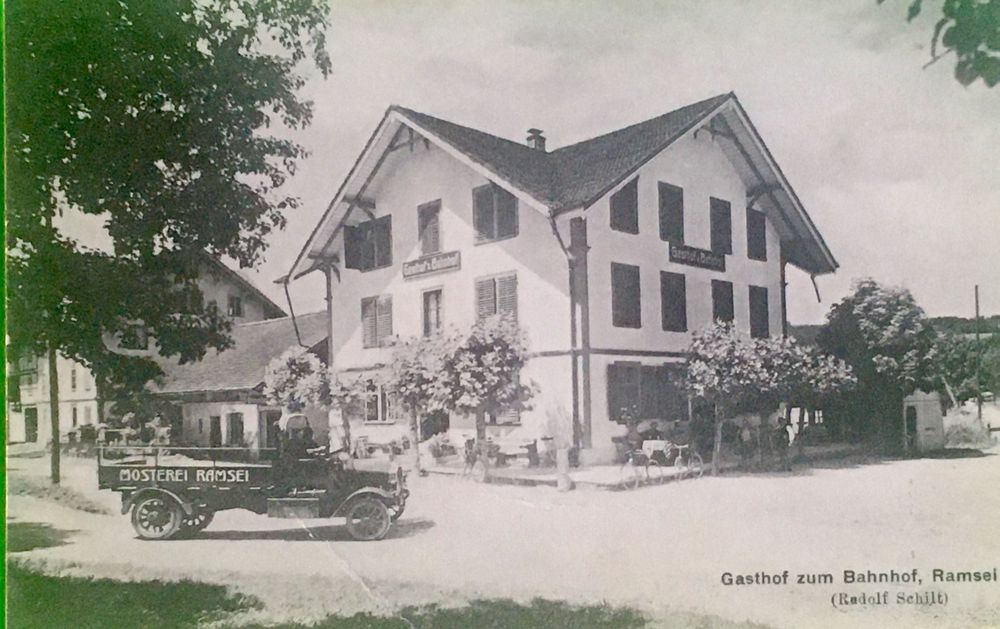 Alte AK Gasthof zum Bahnhof, Ramsei | Kaufen auf Ricardo