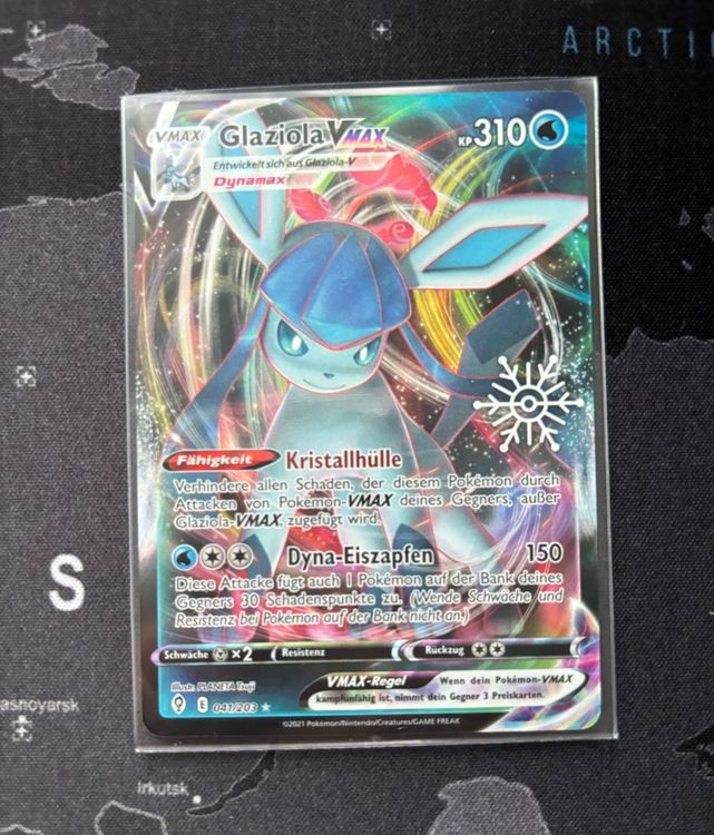 Pokemon Glaziola VMAX EVS 041/203 DE (Drachenwandel) (Nuovo (secondo la ...