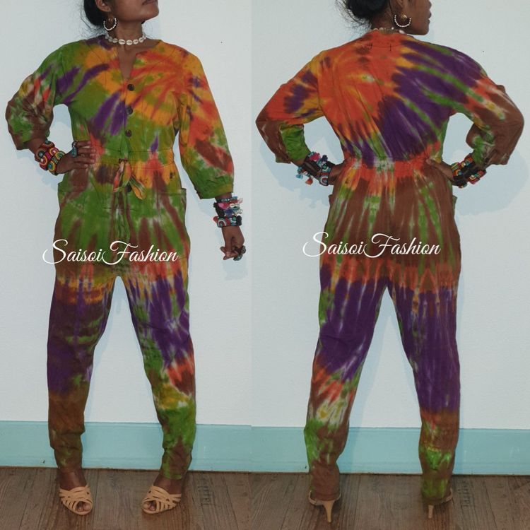 Sommer Handmade Batik Boho Overall,Jumpsuit XS-L (Neu und ...