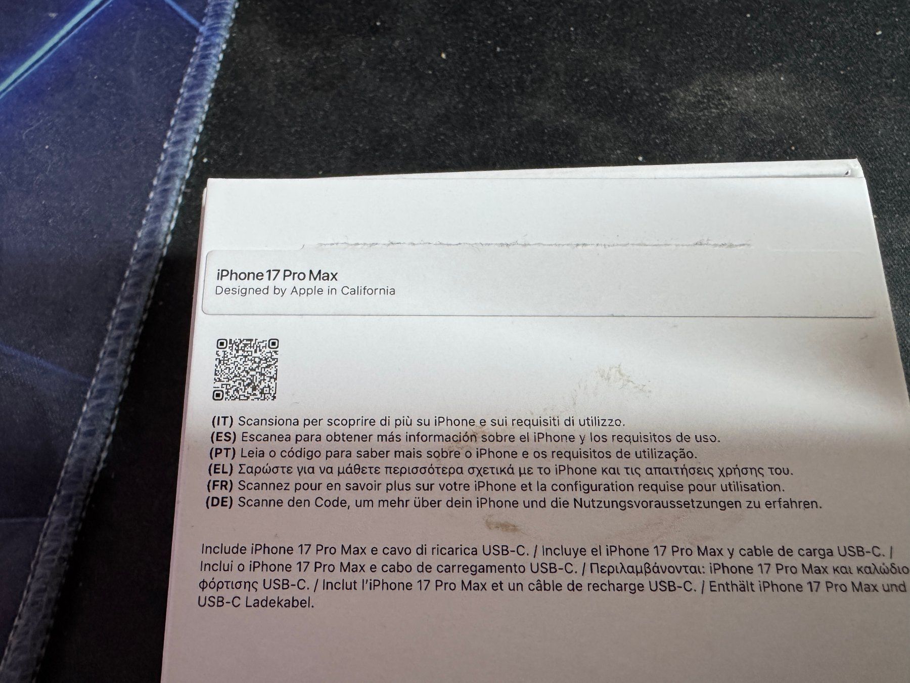 IPHONE 17 PRO MAX 256GB DEEP BLUE (Neu und originalverpackt) in Au SG ...