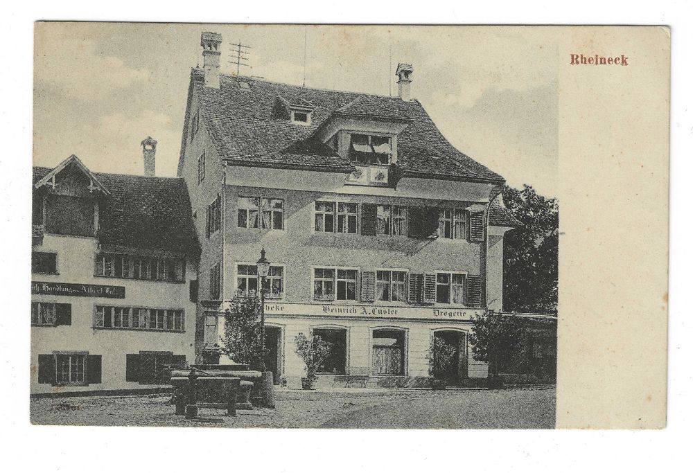 Postkarte "Rheineck Apotheke Custer" (Gebraucht) in Andeer für CHF 10 – mit Lieferung auf ...